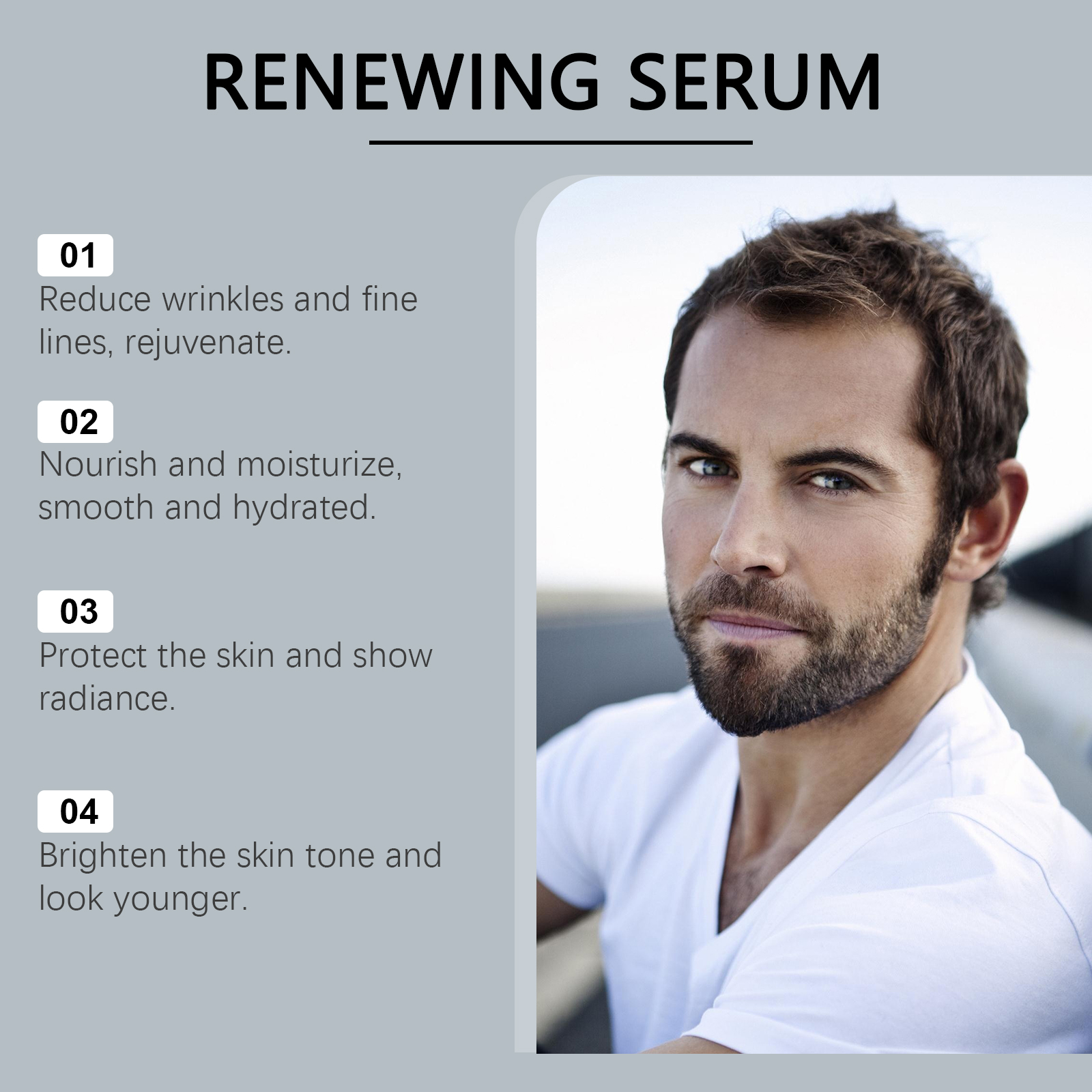 East Moon 面部精华液 温和补水滋润保湿紧致呵护面部肌肤精华液-EA-B02-0002-03-西之月全球货盘网