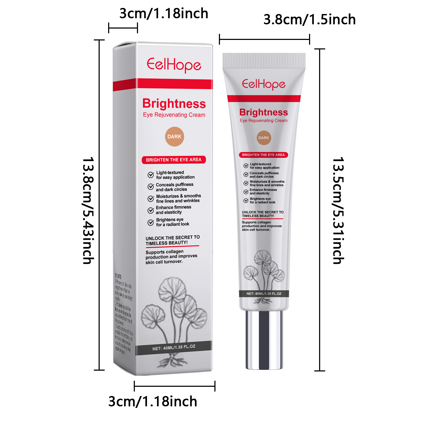 Eelhope 积雪草眼部遮瑕霜系列 质地轻薄细腻自然裸妆感眼部遮瑕-EHA01-A021-40-WH2,EHA01-A021-40-WH1-西之月全球货盘网