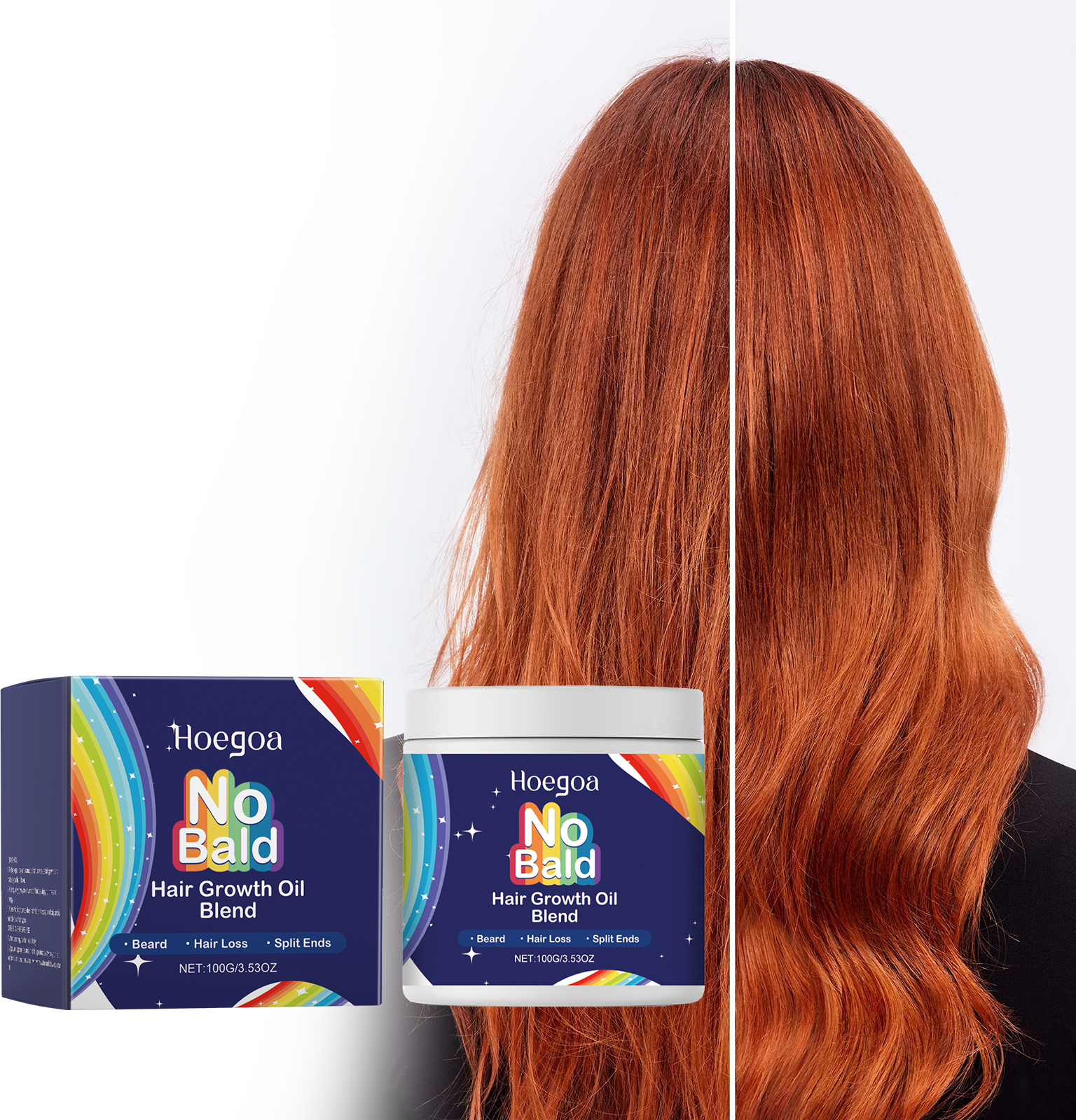 Hoegoa 滋养护理发膜 滋润柔软头发保湿护理改善头发干枯毛躁发膜-HG-A03-0418-01-西之月全球货盘网