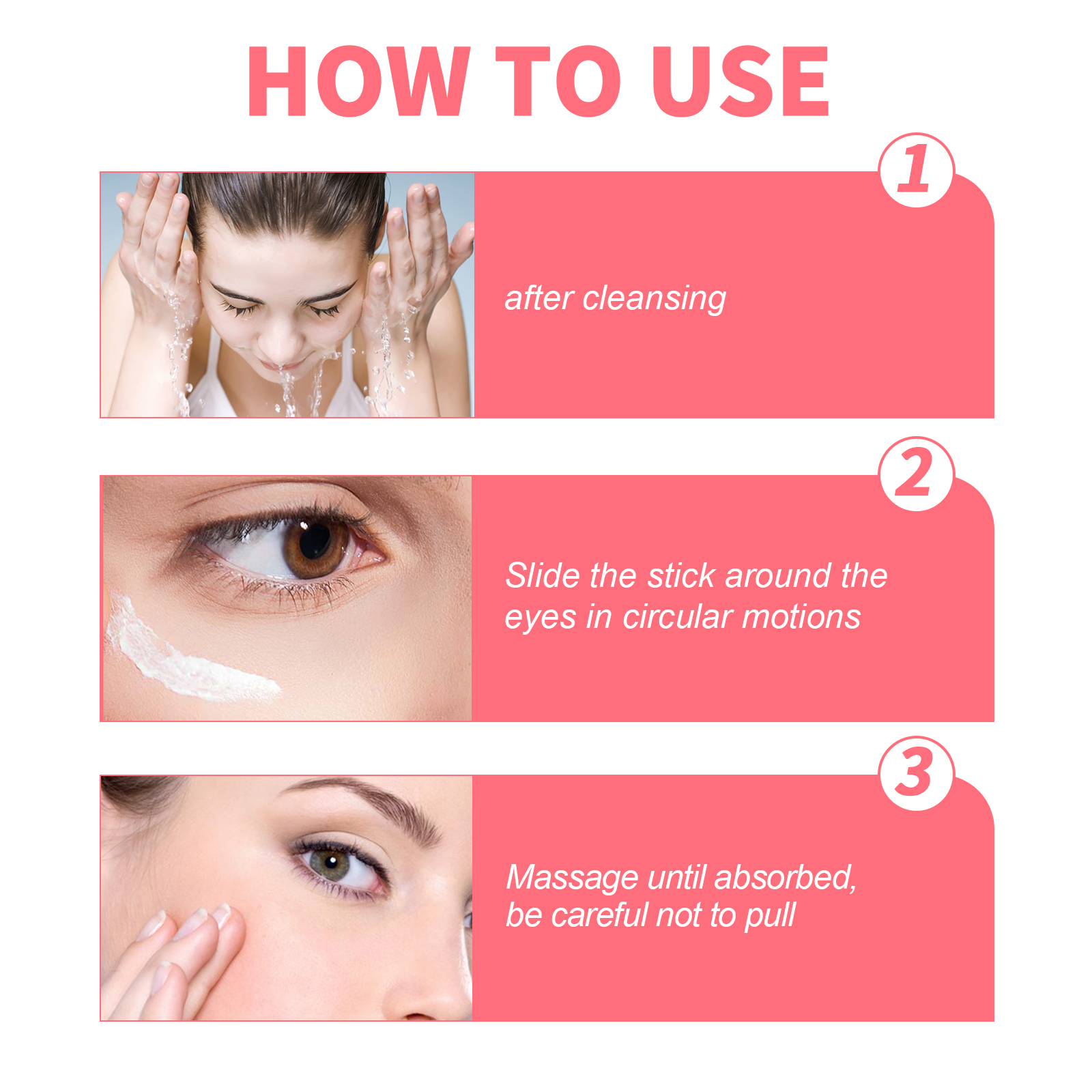 EELHOE Retinol Eye Cream Stick Firming Fine Lines Repair Eye Skin Tender Skin Moisturizing Eye ...